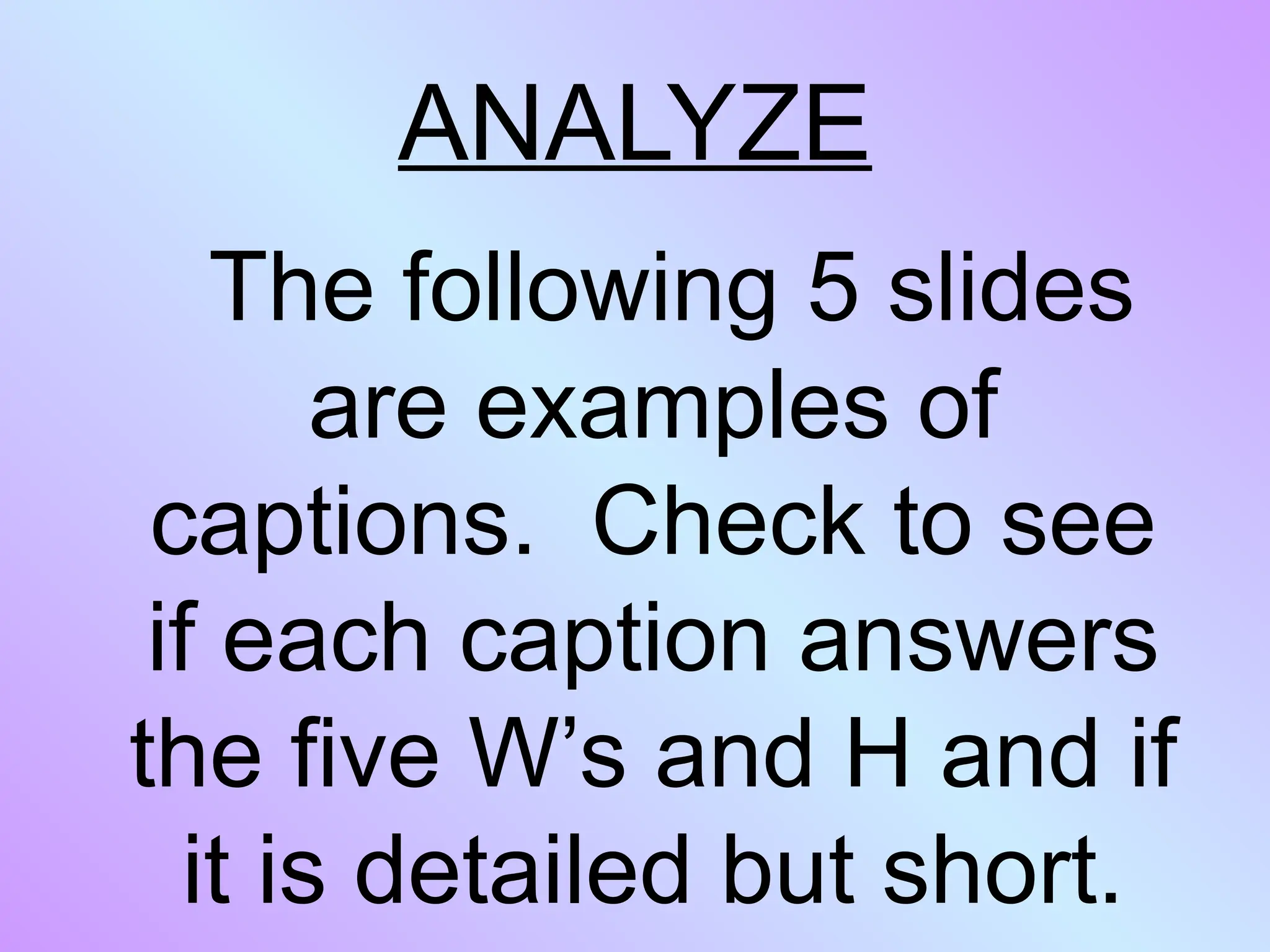 writing captions ppt and lesson class twelve | PPT