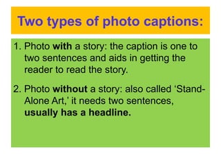 writing captions ppt and lesson class twelve | PPTX