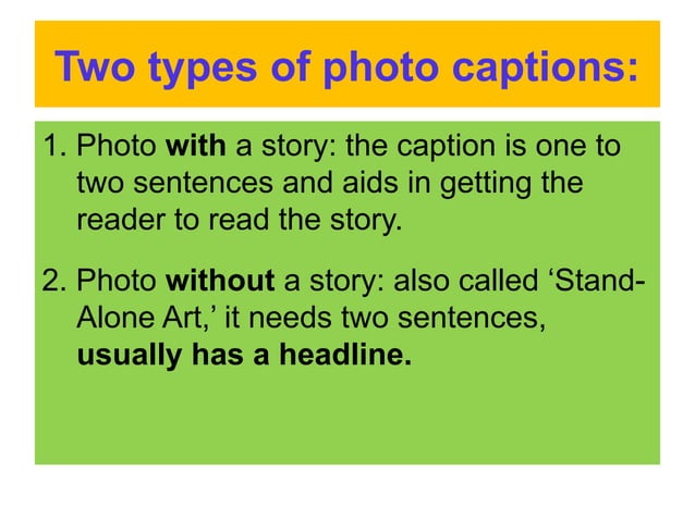 writing captions ppt and lesson class twelve | PPT