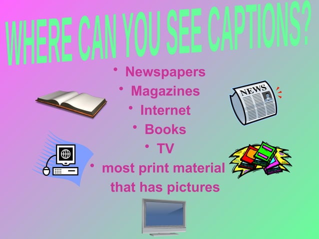 writing captions ppt and lesson class twelve | PPT