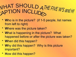 writing captions ppt and lesson class twelve | PPTX