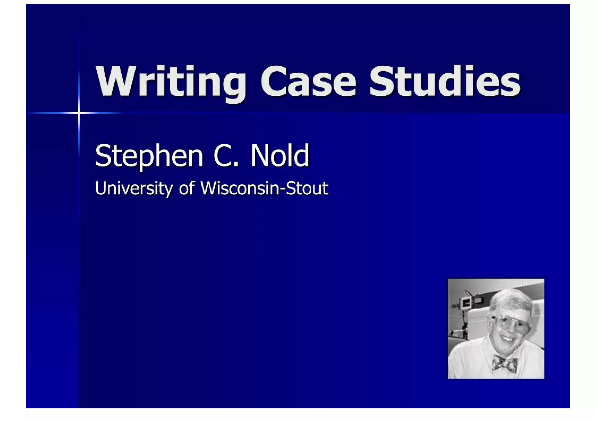 Writing Case Studies | PPT