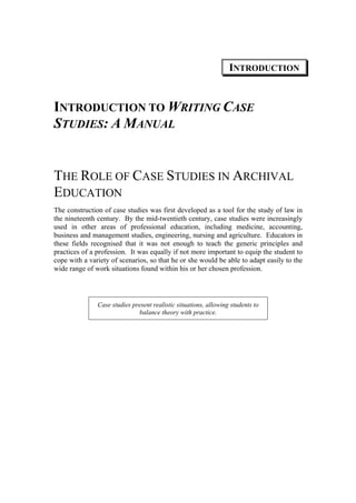 Writing case studies a manual | PDF