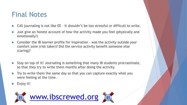 Writing CAS Journals | PPT