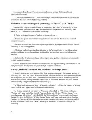 Writing centers an overview | PDF
