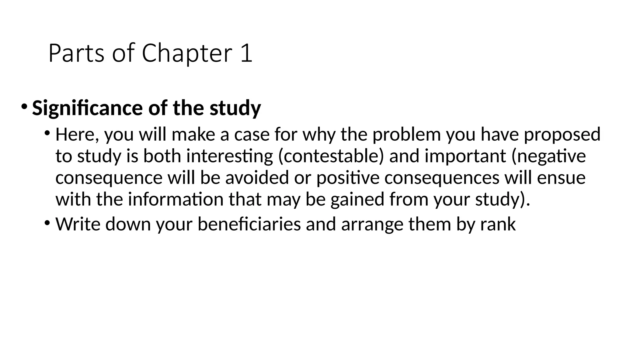 Guides and tips on How to Write Chapter one-introduction | PPTX