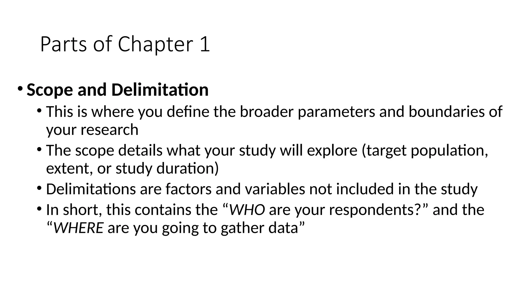 Guides and tips on How to Write Chapter one-introduction | PPTX