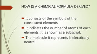 Writing chemical formulas | PPT
