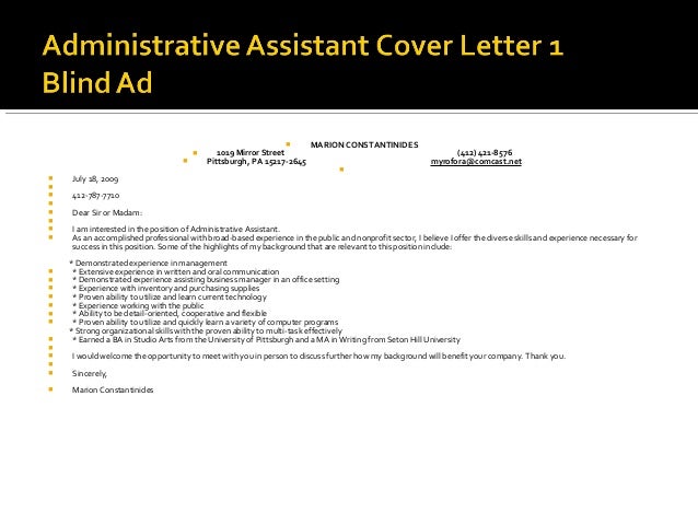 Writing clear and precise cover letters