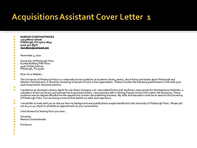 Writing clear and precise cover letters