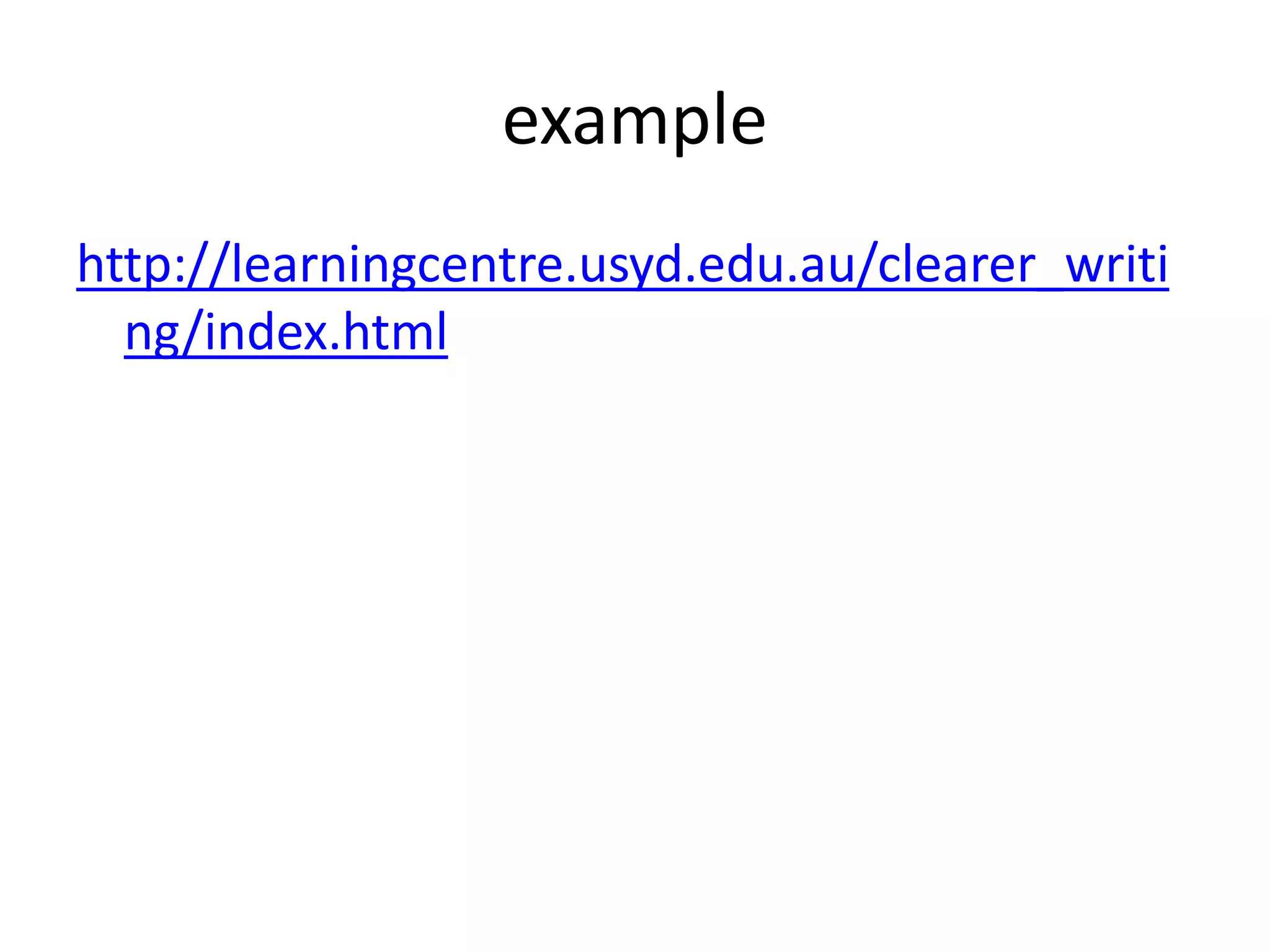 Tips for Writing clearer | PPTX