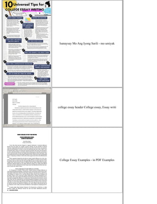 Writing College Essay | PDF
