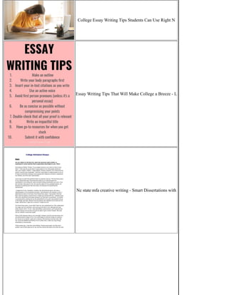 Writing College Essay | PDF | College Planning | College Education