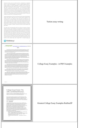 Writing College Essay | PDF