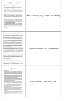 Writing College Essay | PDF