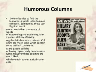 Writing columns | PPTX