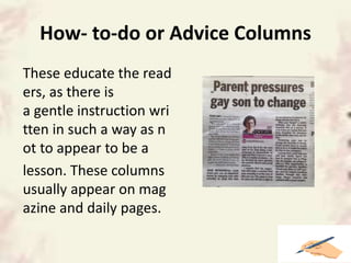 Writing columns | PPTX