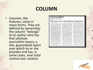 Writing columns | PPT