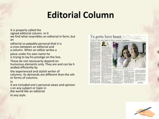 Writing columns | PPT