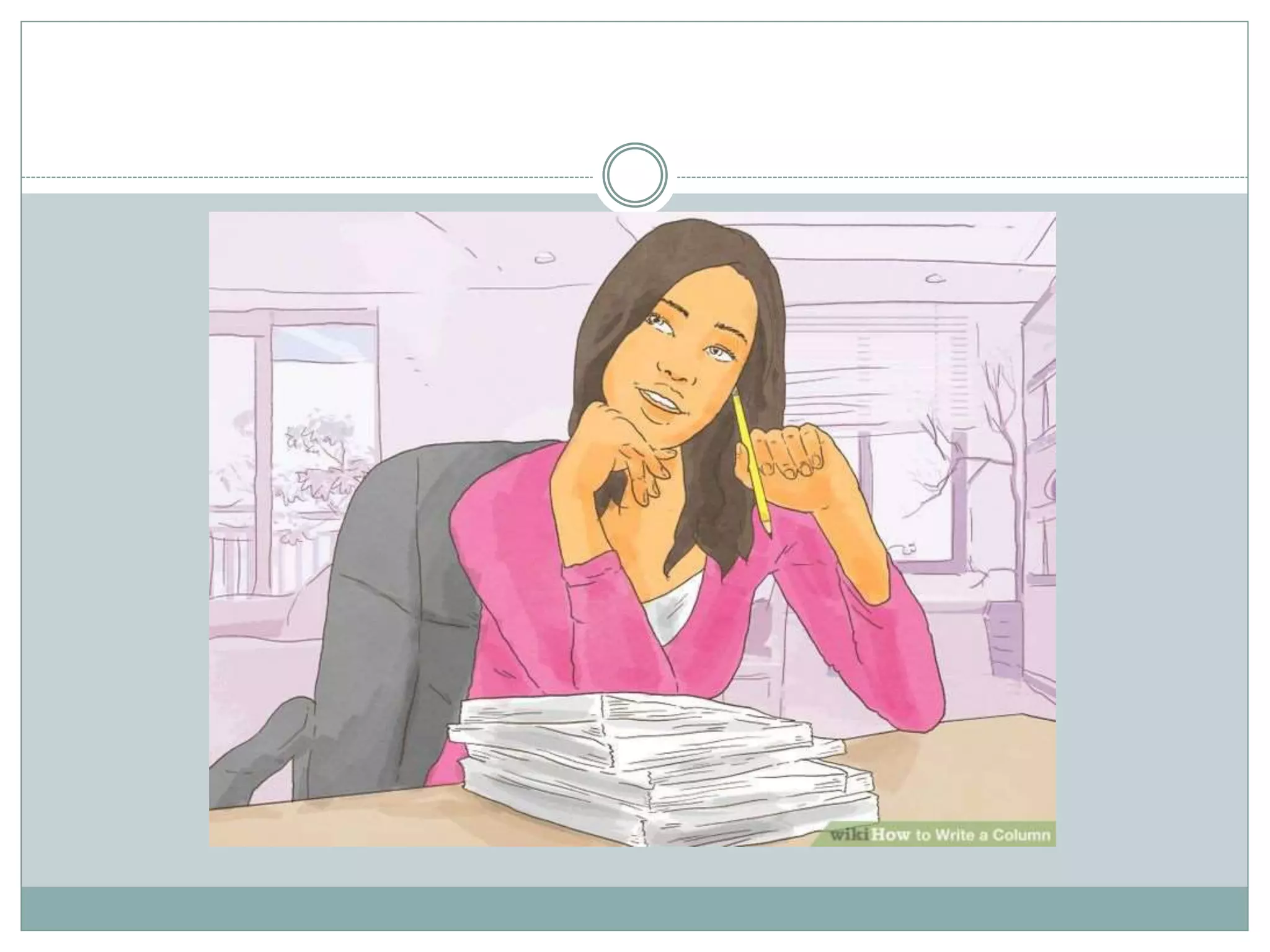 Writing columns by Janet D. Camerino | PPT