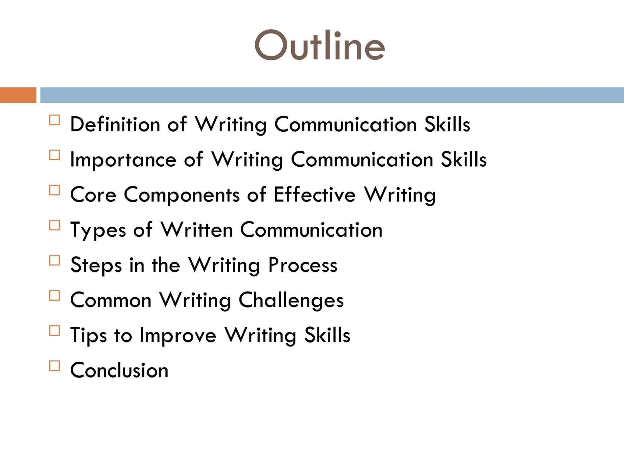 Importance of Writing Communication Skills | PPT