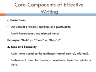 Importance of Writing Communication Skills | PPT