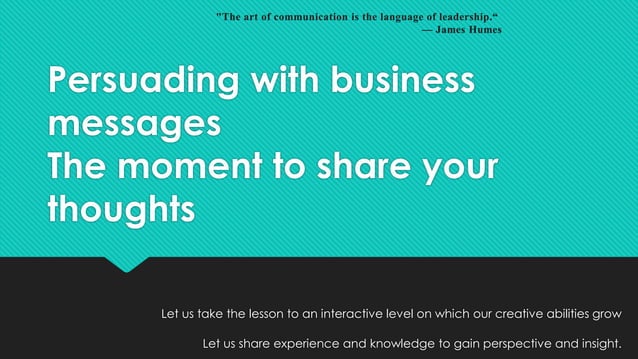 Writing communicative messages | PPTX