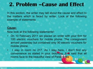 Writing Complaint Letter | PPTX