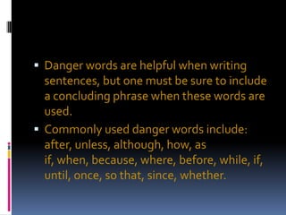 Writing complete, grammatically_correct_sentences | PPTX