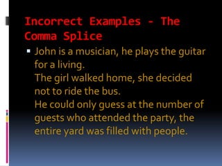 Writing complete, grammatically_correct_sentences | PPTX