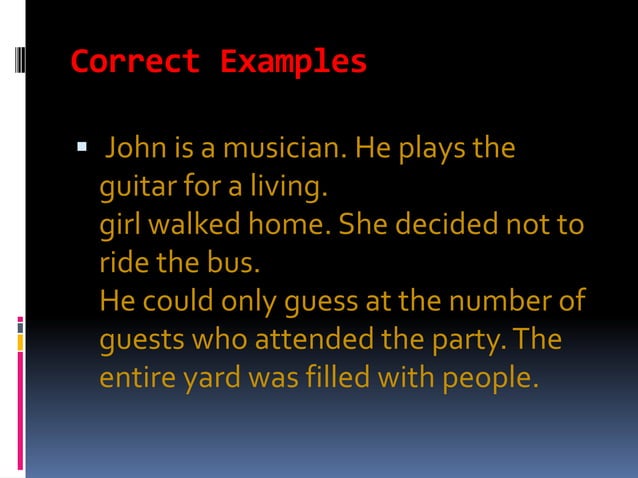 Writing complete, grammatically_correct_sentences | PPTX