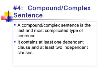 Writing complex sentences | PPT