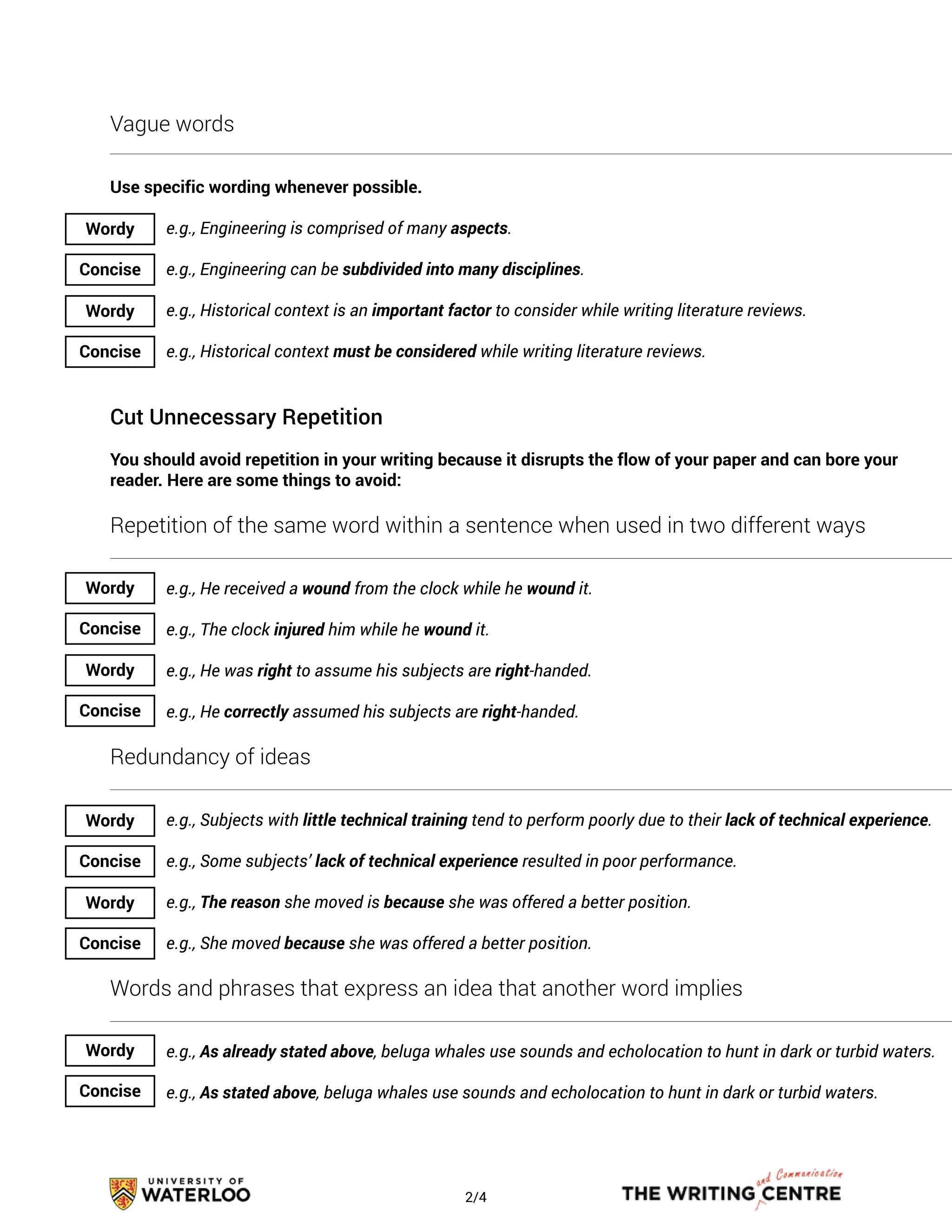 Writing concisely | PDF
