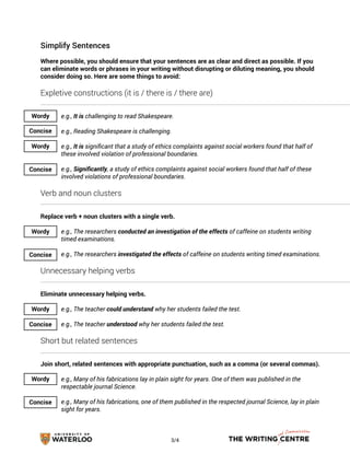 Writing concisely | PDF