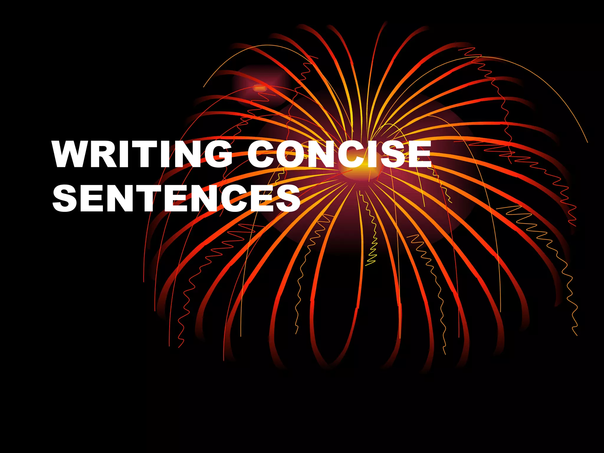 Writing Concise Sentences | PPT