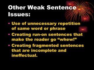 Writing Concise Sentences | PPT
