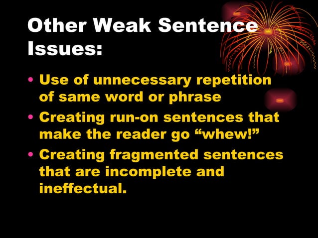 Writing Concise Sentences | PPT