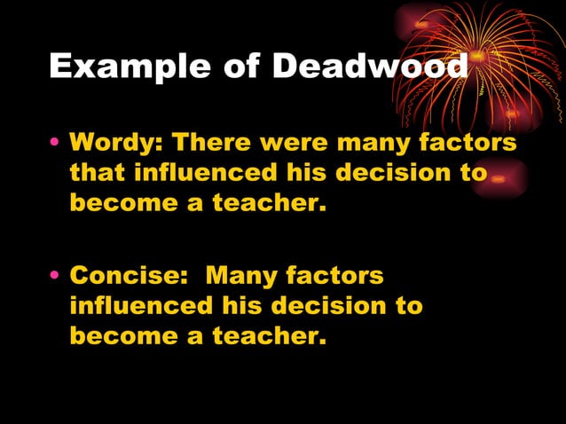 Writing Concise Sentences | PPT