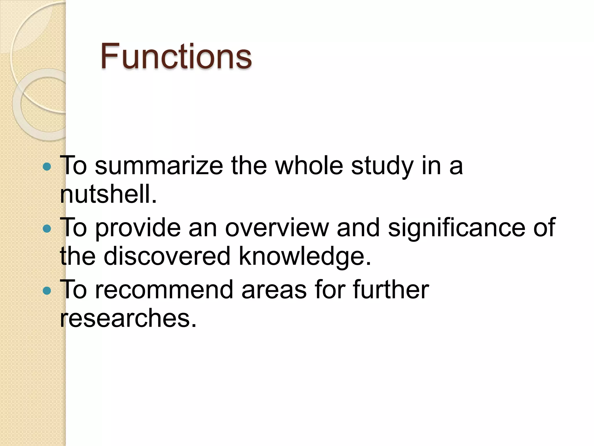 Writing conclusion chapter and language of a research | PPTX