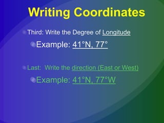 Writing coordinates | PPTX