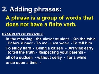 Basics of the English Sentence | PPT