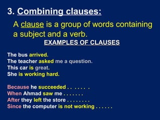 Basics of the English Sentence | PPT