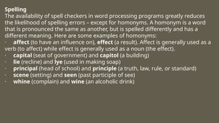 writing correct grammar, spelling, punctuation and clarity.pptx