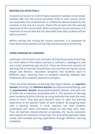 Writing the Course Outcomes Effectively (JEYA JEEVAHAN) | PDF