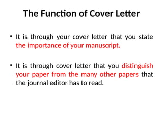 Writing Cover Letter for Paper Submission to a Journal-DESKTOP-B0QAR6V.pptx