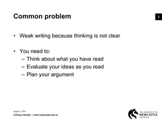 Writing critically | PDF