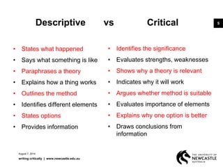 Writing critically | PDF