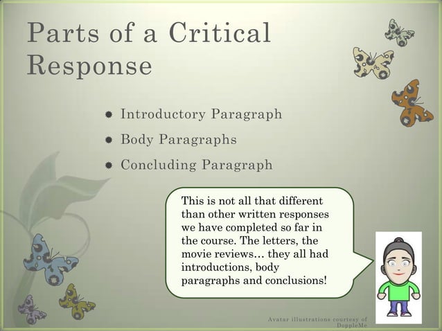 Writing critical responses | PPTX
