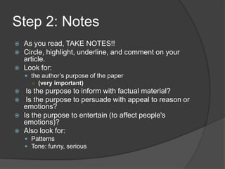 Writing a Critique | PPTX