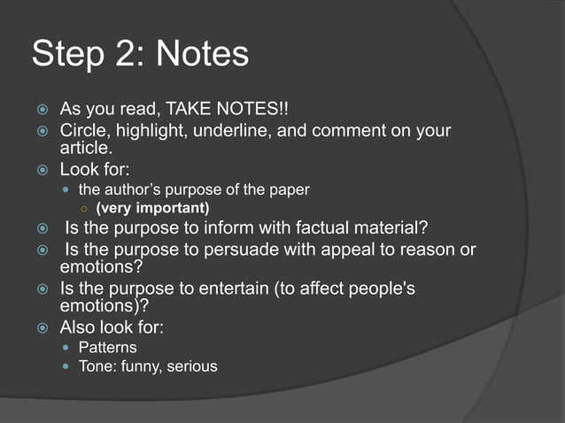 Writing a Critique | PPTX